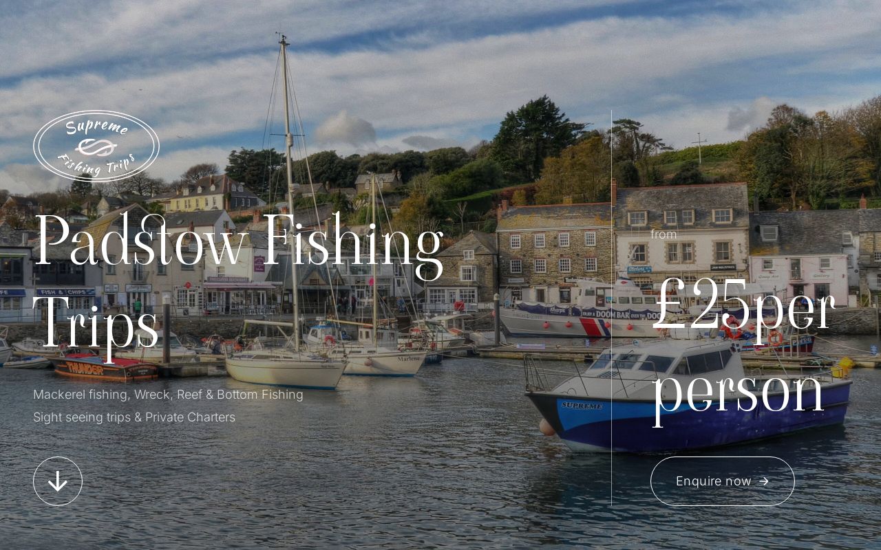 Padstow Fishing Trips - Supreme Fishing